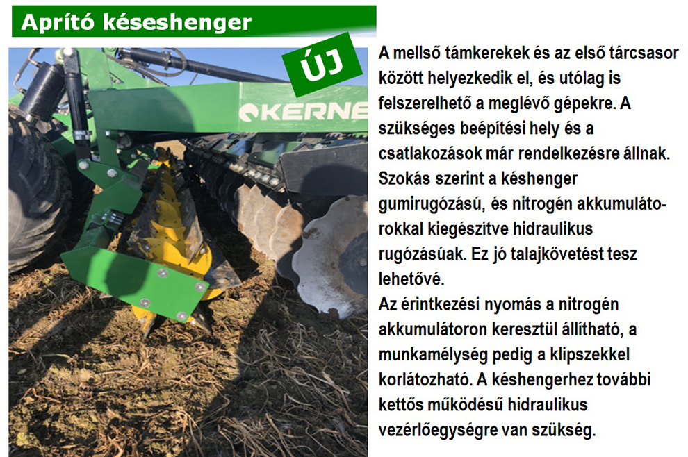 KERNER HELIX HA 5-8 m vontatott rövidtárcsa